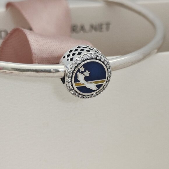Pandora | Jewelry | Pandora Curacao Map Exclusive Charm Bead S925 ...